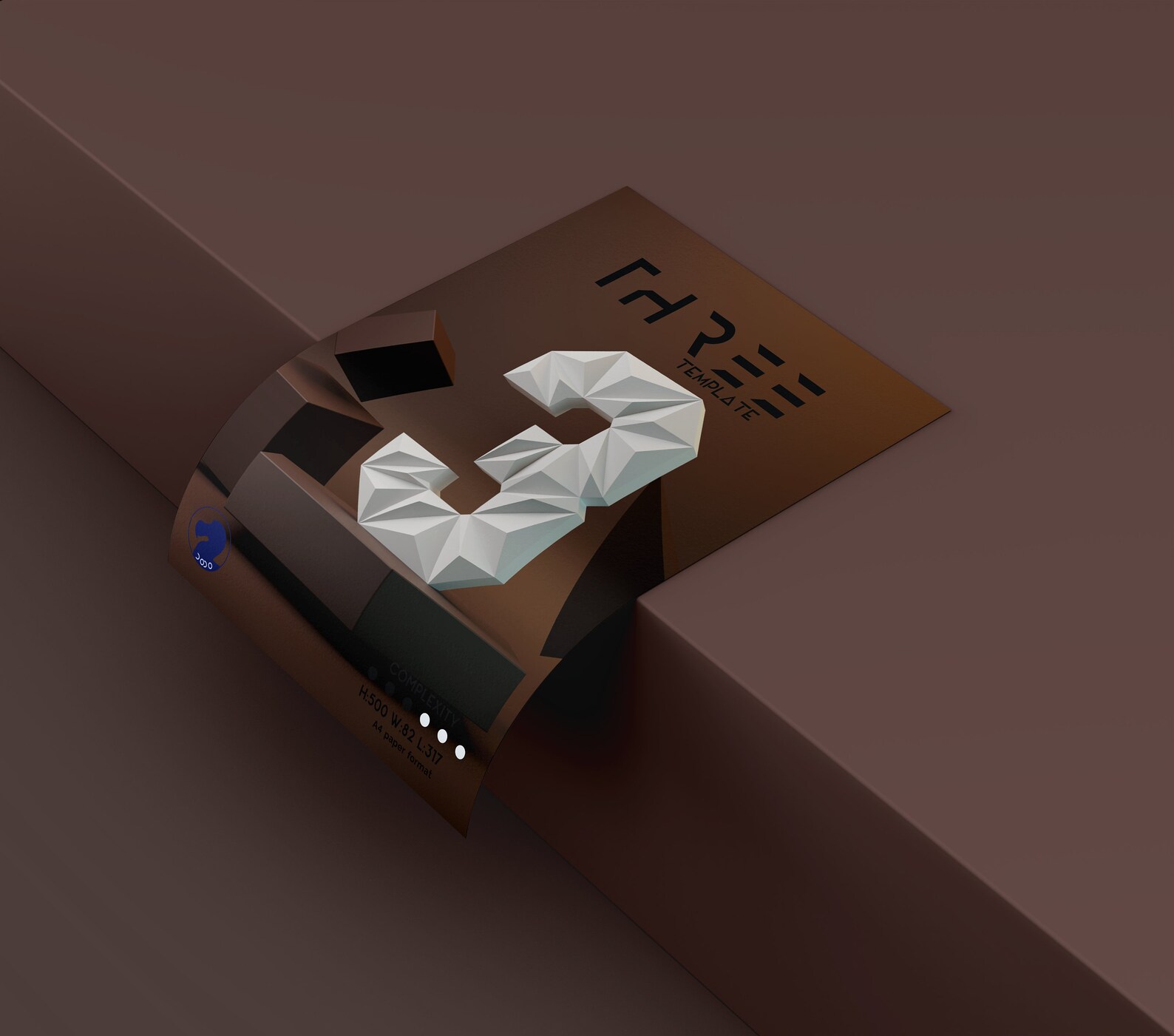 Low Poly Number, Digits Papercraft, Numbers Papercraft PDF Template 3d ...