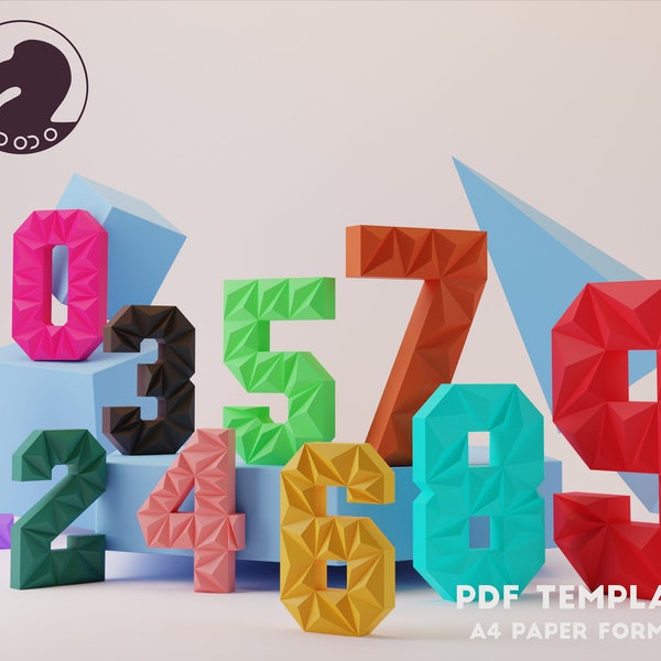 3d Numbers - Etsy