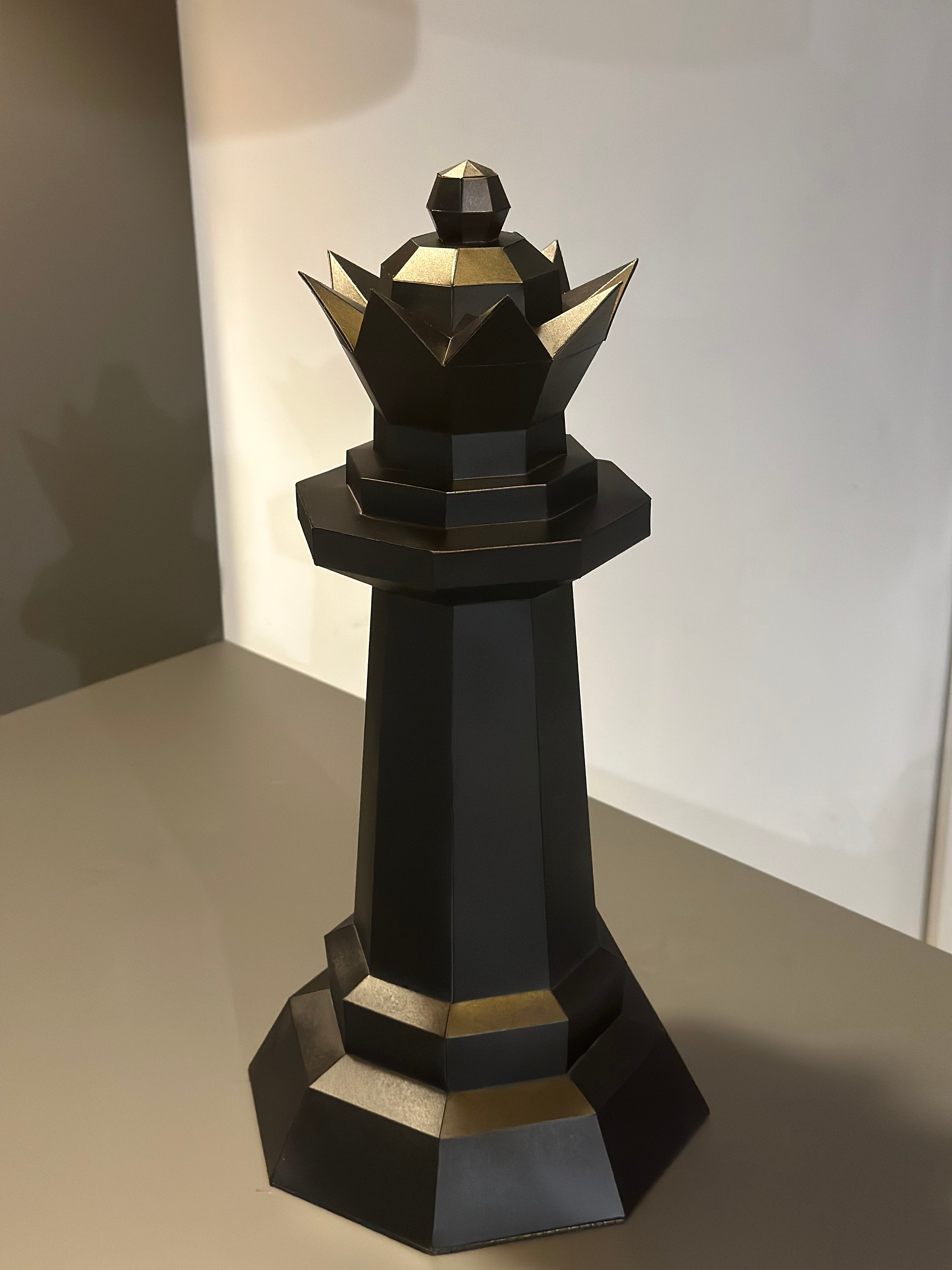 3D Queen Chess Papercraft Templatepapercraft Chess Pieces3d - Etsy