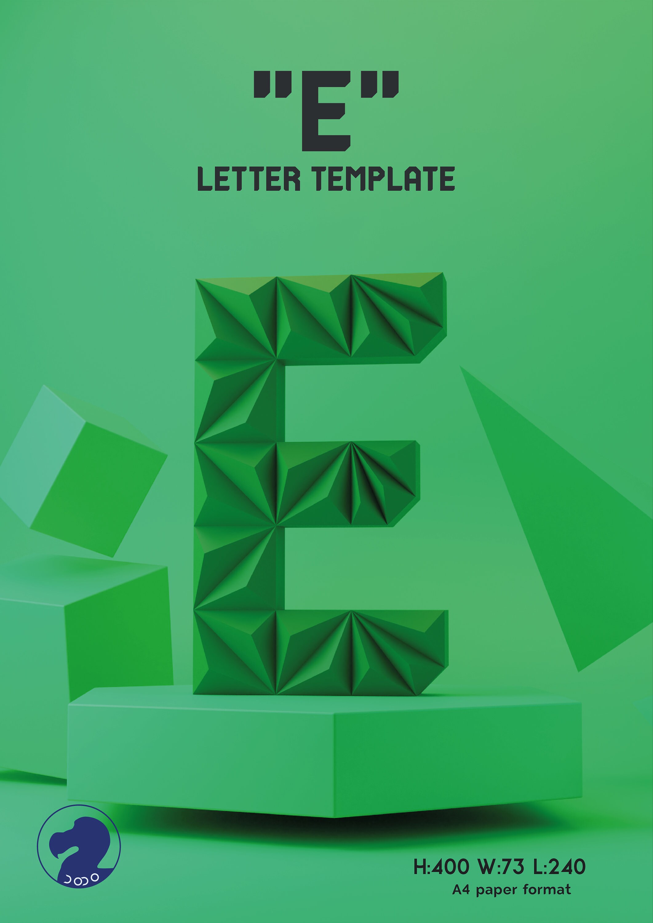 Papercraft 3D A Z LETTERS Low Poly ALPHABET Decor for - Etsy