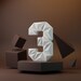 Low Poly Number, Digits Papercraft, Numbers Papercraft PDF Template 3d ...