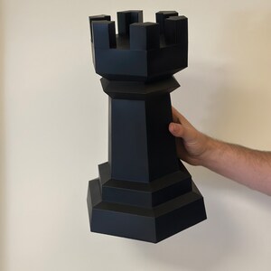 3D Rook Chess Papercraft Template: Low Poly Sculpture (PDF) - Etsy
