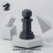 3D Pawn Chess Papercraft Template: Low Poly Sculpture (PDF) - Etsy