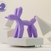 Balloon Dog Paper Craft, DIY Sculpture, PDF Origami, Digital Template ...