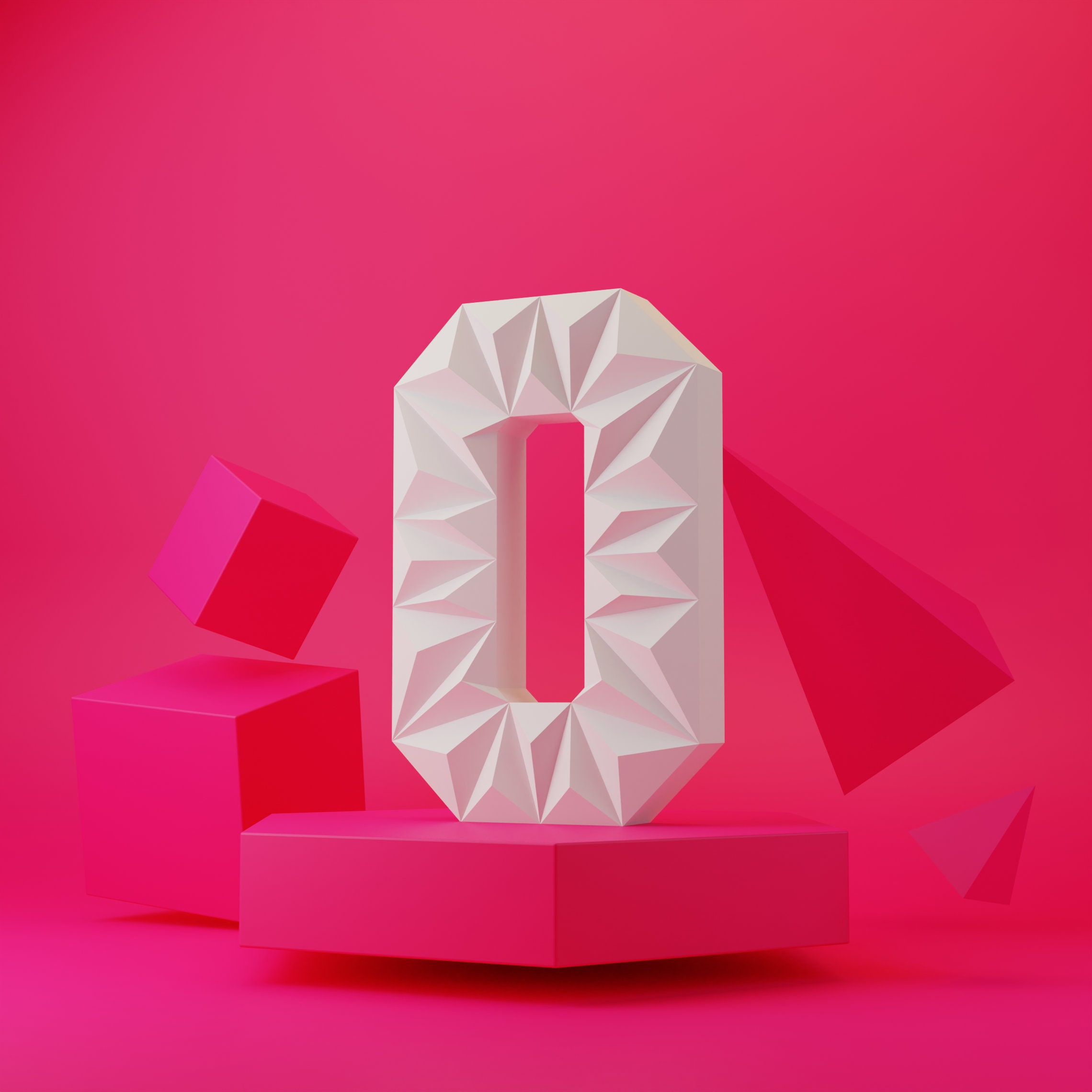 Low Poly Number Digits Papercraft Numbers Papercraft PDF - Etsy Ireland