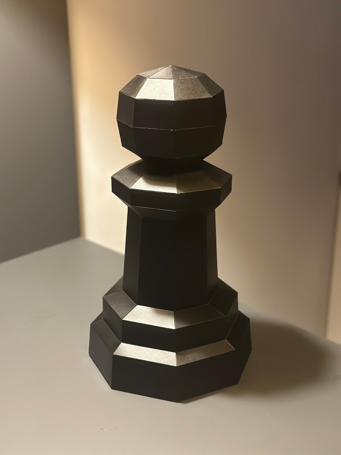 3D Pawn Chess Papercraft Template: Low Poly Sculpture (PDF) - Etsy