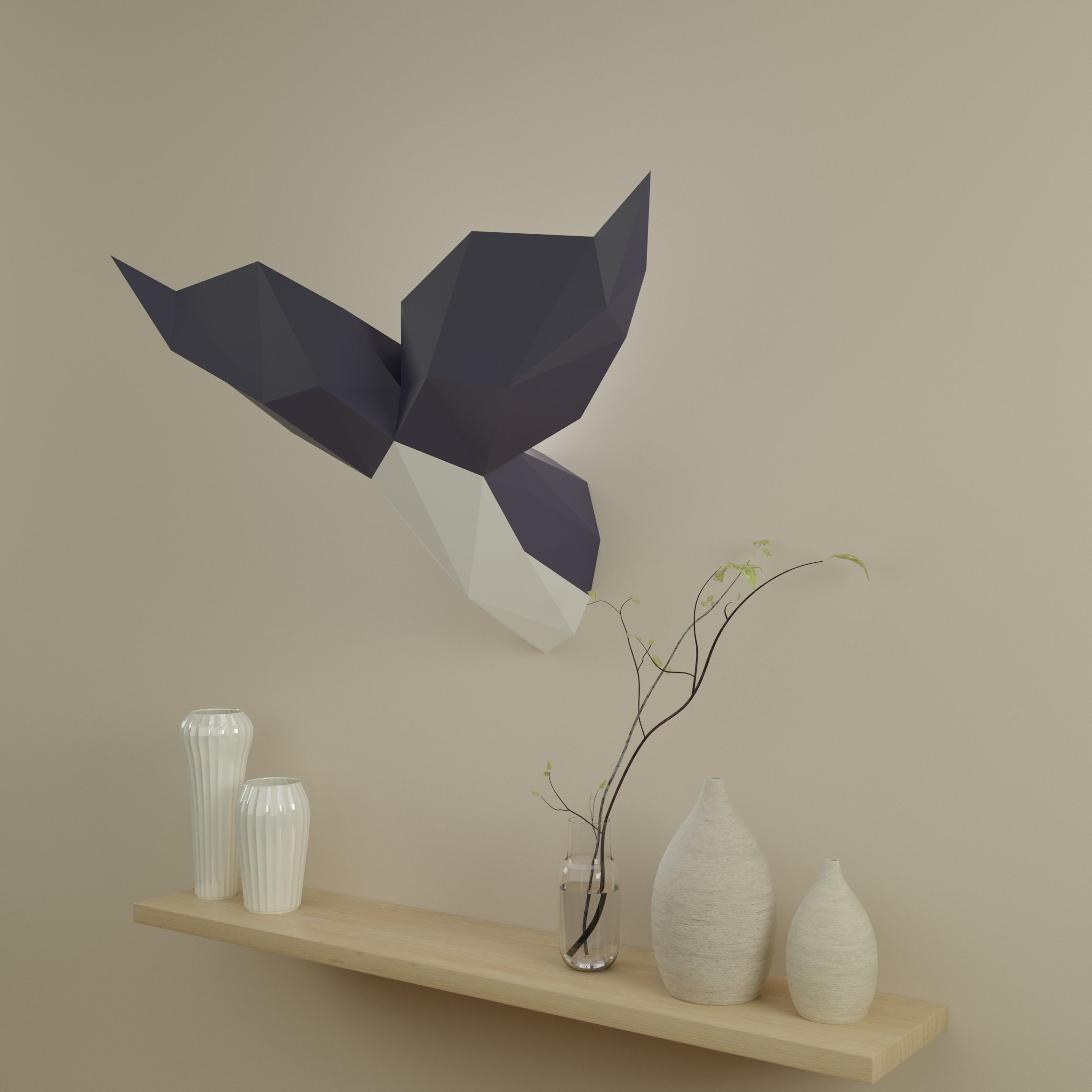 Whale Tail Papercraft Printable PDF Templatehandmade Animal - Etsy ...