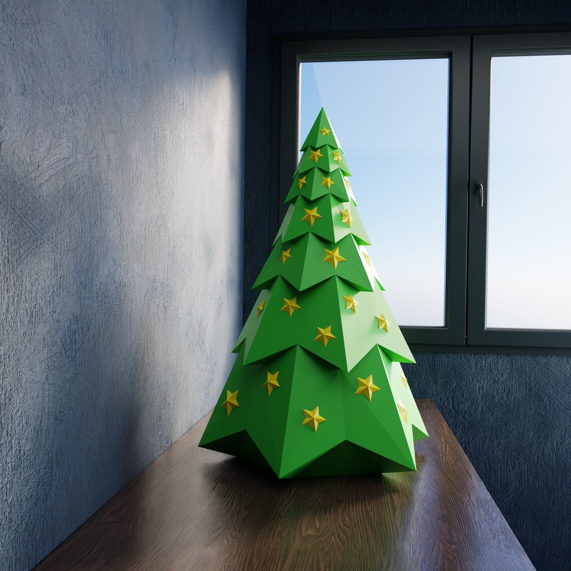 Papercraft Christmas Tree Christmas Treehandmadechristmas - Etsy