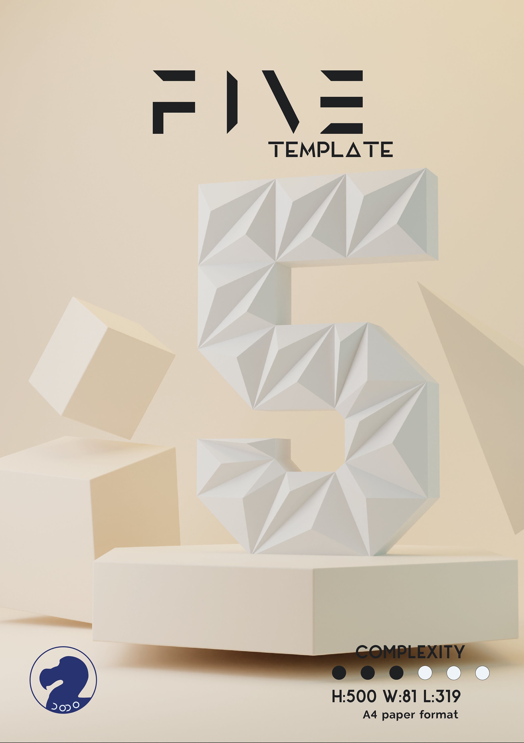 Low Poly Number Digits Papercraft Numbers Papercraft PDF - Etsy