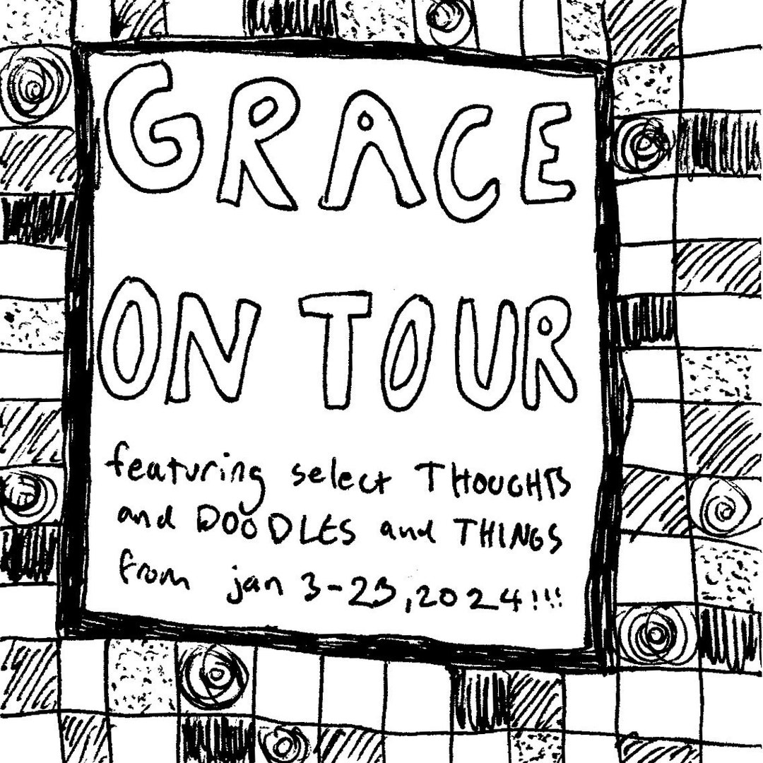 Grace on Tour Hand Drawn Zine Doodles, Thoughts, Art, and Things - Etsy