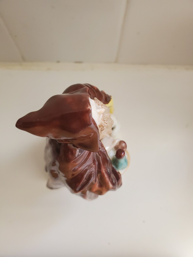 Rare Vintage Capodimonte Porcelain Monk With Goose and Basket of Wine ...