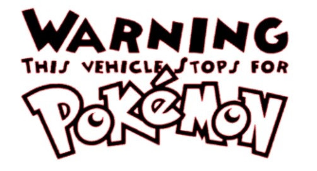 Custom Decal POKEMON Vinyl Decal Sticker Laptop Mirror Car - Etsy