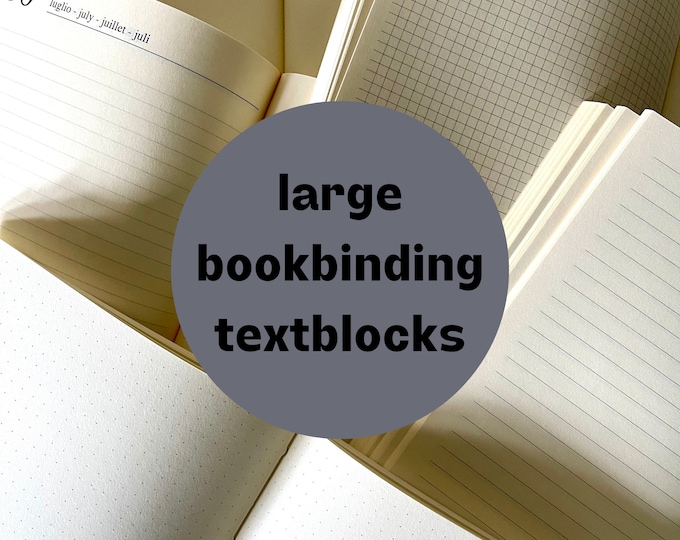 Bookbinding Text Block | Sewn Signatures - Diary, Lined, Blank - Etsy