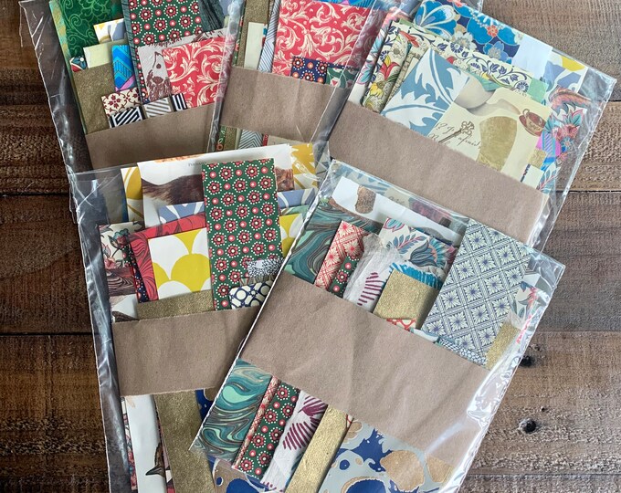 Decorative Paper Scrap Pack, Paper Packs, Craft Paper Packs, Lokta ...