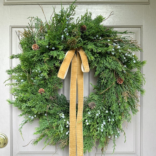 Cedar Wreath - Etsy