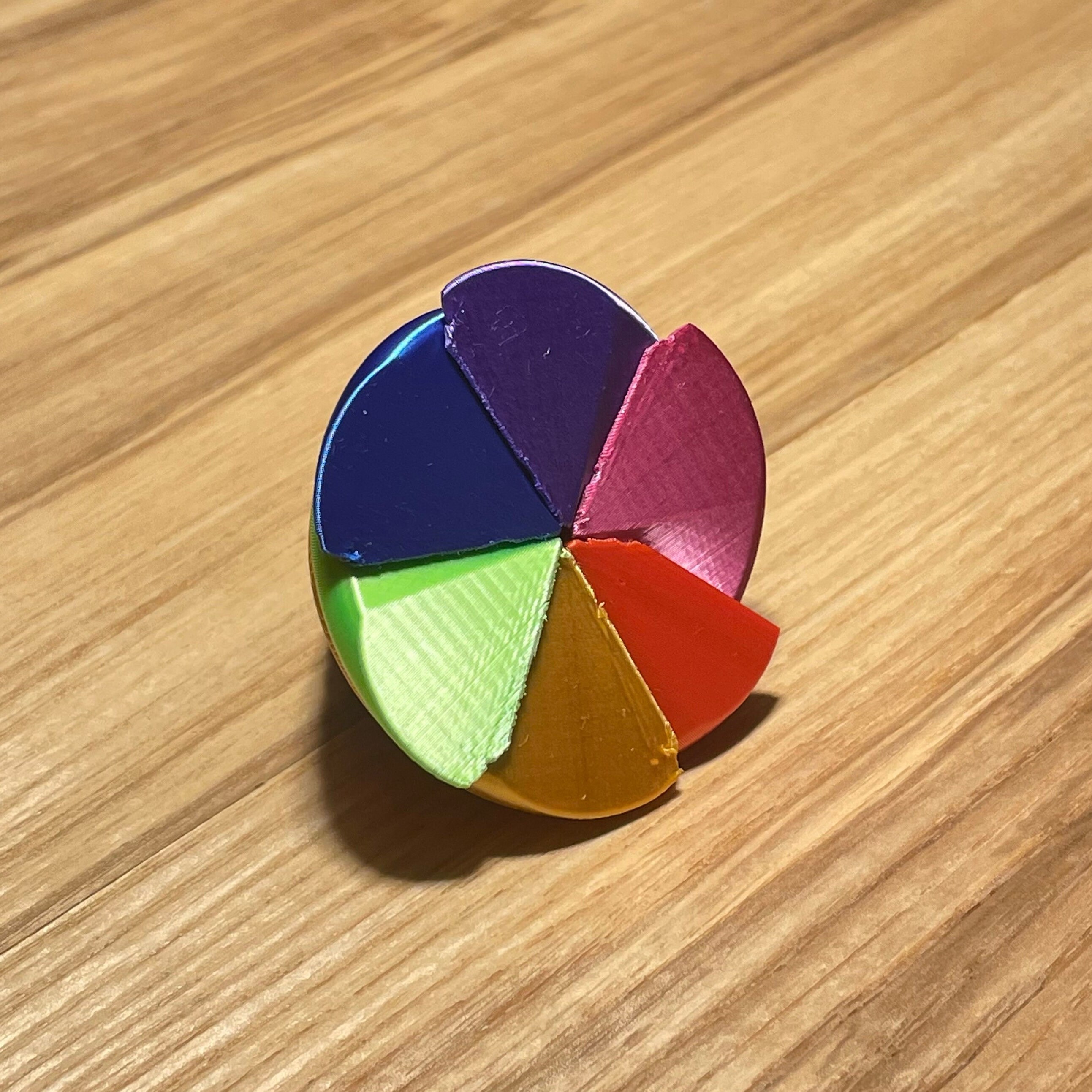 Rainbow Poop Fidget Sphere Poop Emoji 3D Print Trisection Toy Twist ...