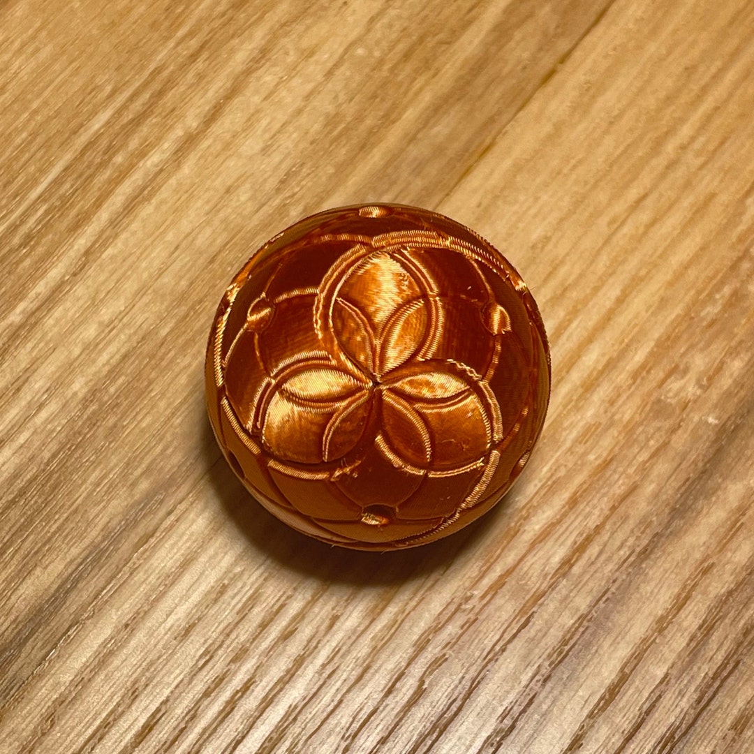 Fidget Sphere - Jeweled - 3D Print Trisection Toy - Twist Puzzle ...