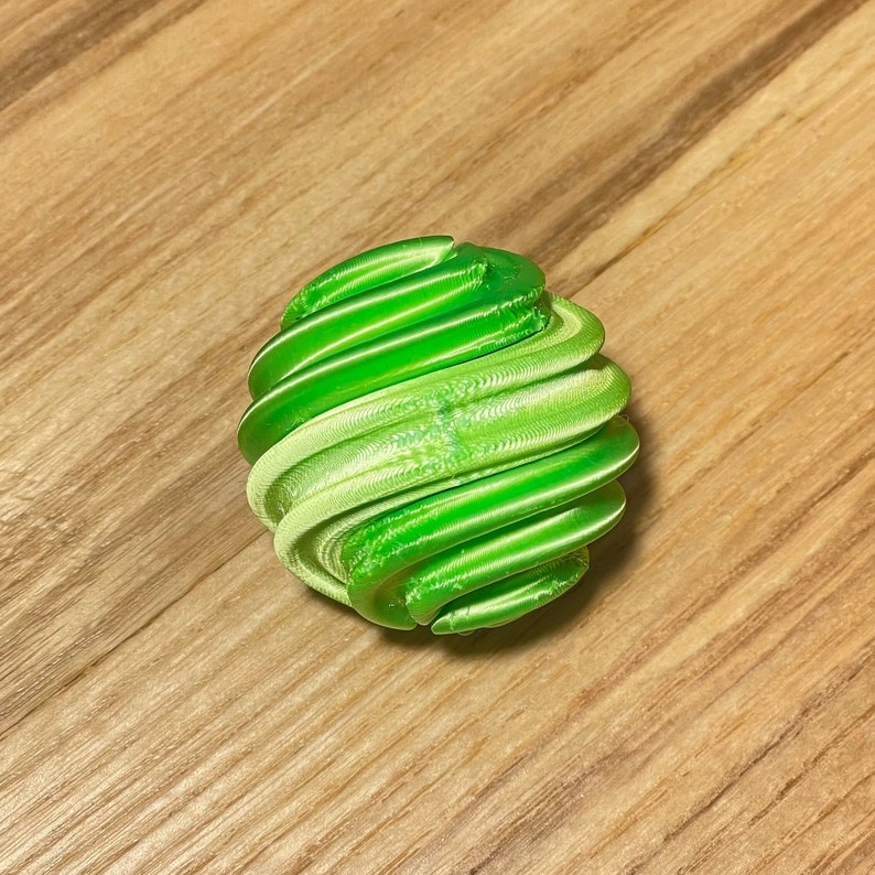 Fidget Swirl Fidget Sphere 3D Print Trisection Toy Twist Puzzle Desktop ...