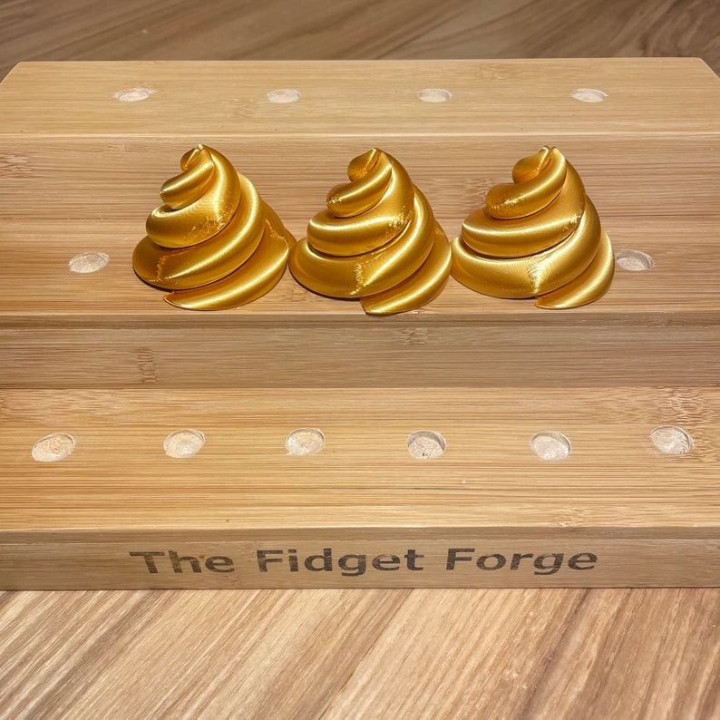 Fidget Poop Fidget Sphere Poop Emoji Juguete de trisección de impresión ...