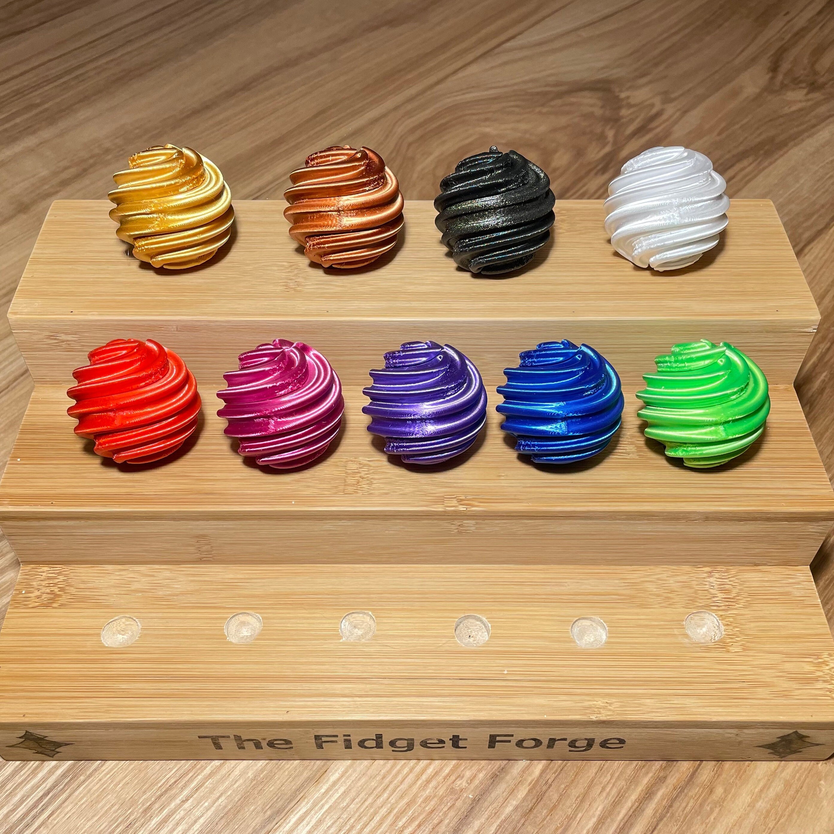 Fidget Swirl Fidget Sphere 3D Print Trisection Toy Twist Puzzle Desktop ...