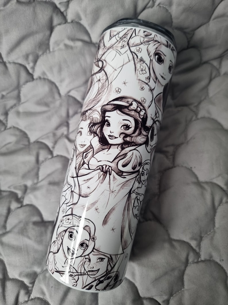 Disney Princess Metal 20oz Tumbler Hot and Cold Drinks - Etsy