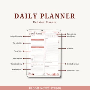 2025 Printable Daily Planner A4 A5 | Bright Minimal PDF| Meal Tracker ...
