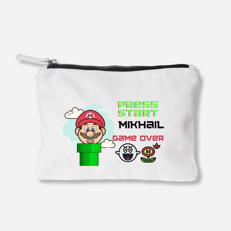 Mr Mario Game Over PNG Clipart Instant Digital Download for Zipper Bags ...