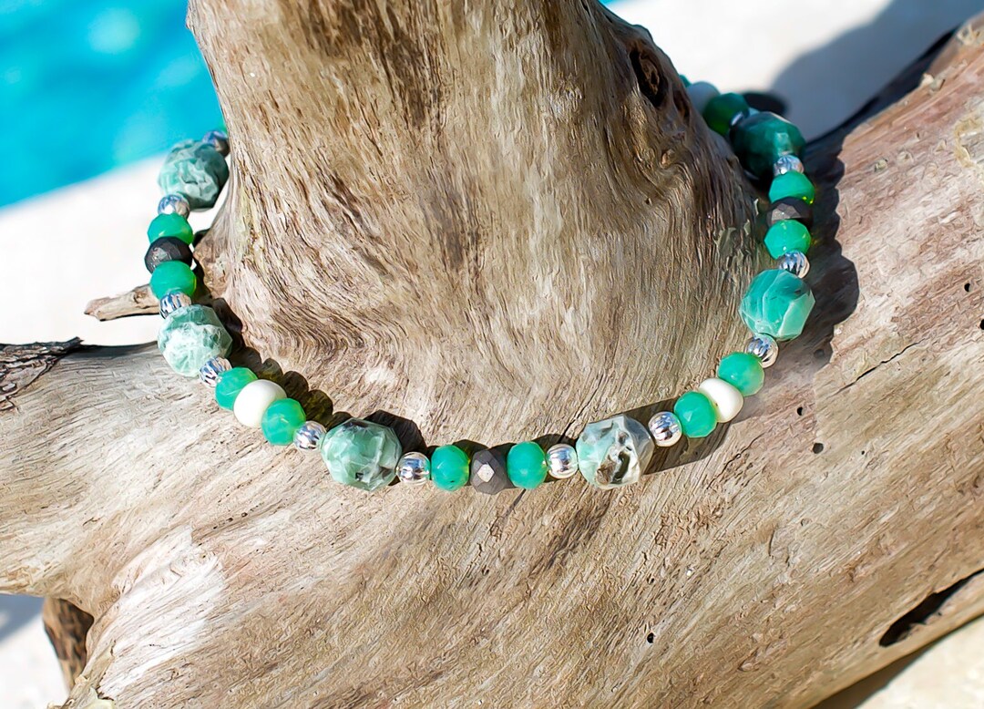 Emerald, Life Affirming Bracelet. Healing/energy Gemstone Jewelry - Etsy