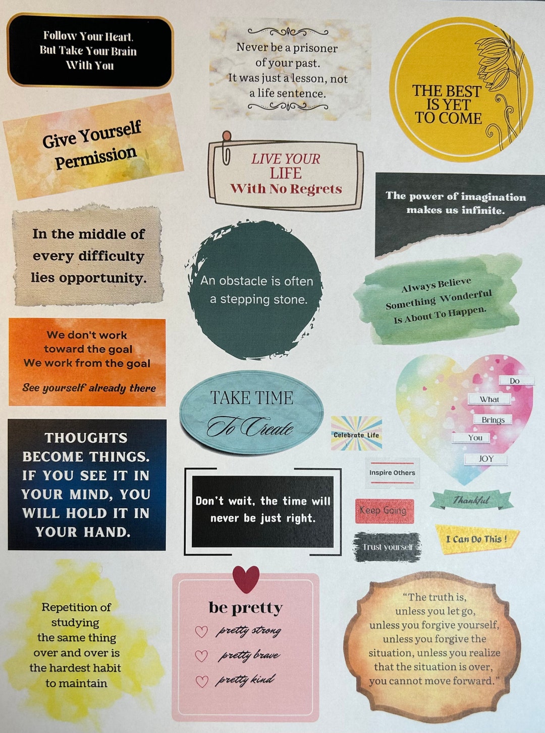 Digital Download, Clip Art, Inspirational Words, Inspirational Quotes ...