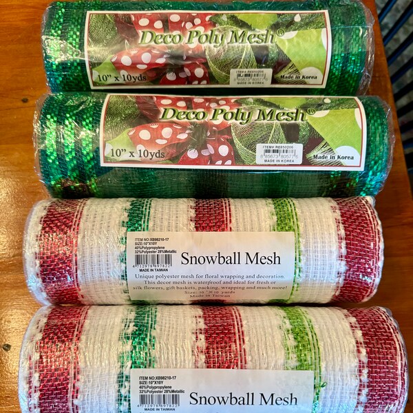 Deco Mesh Rolls - Etsy