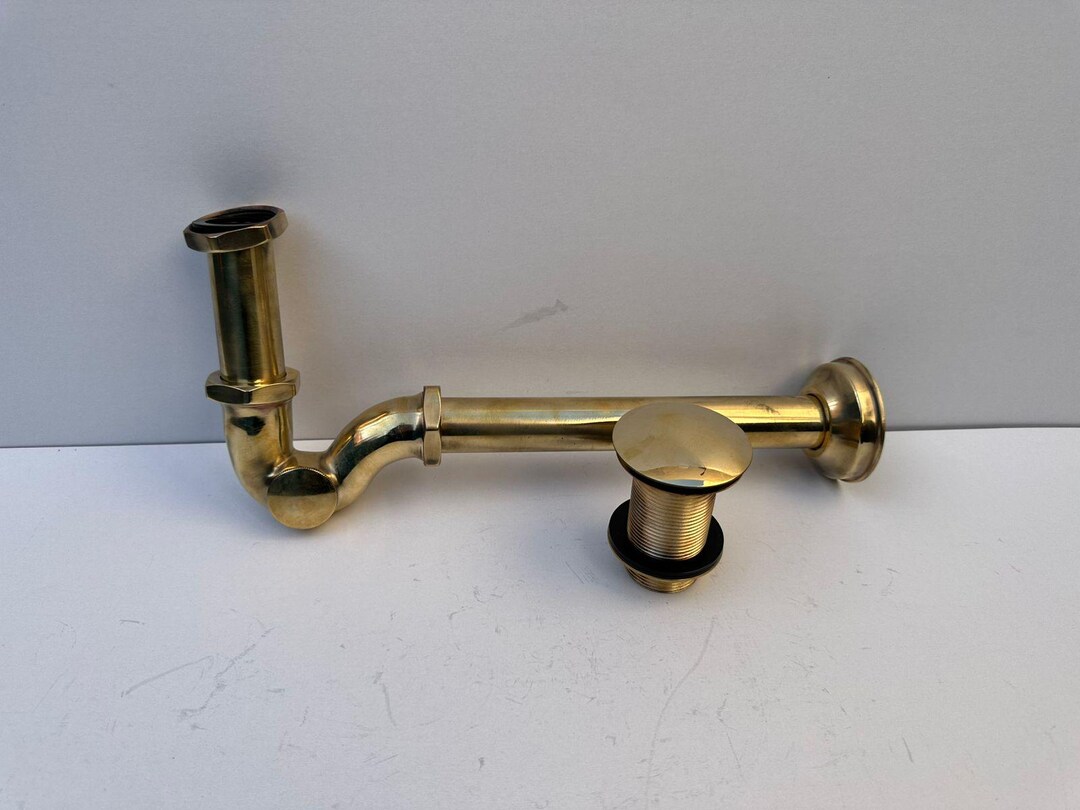 Unlacquered Brass Siphon S P-trap Elegant and Durable Plumbing Solution ...
