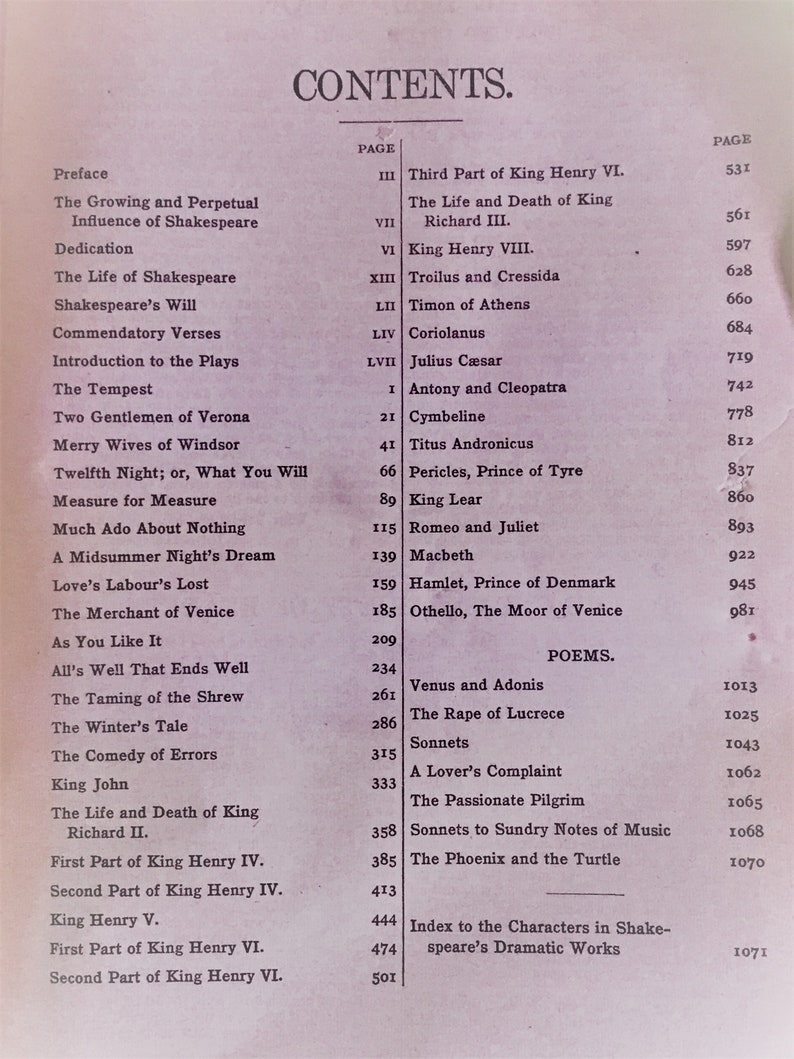 William Shakespeare Book Complete Works Poems Plays Life History, Red ...