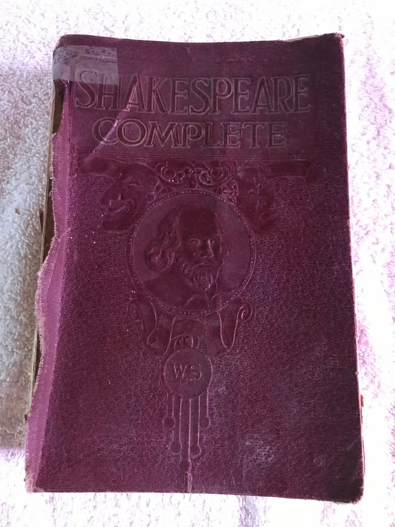 William Shakespeare Book Complete Works Poems Plays Life History, Red ...