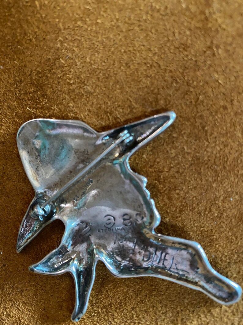 Classic Cowboy Pin and Earring Set, Sterling Silver. - Etsy