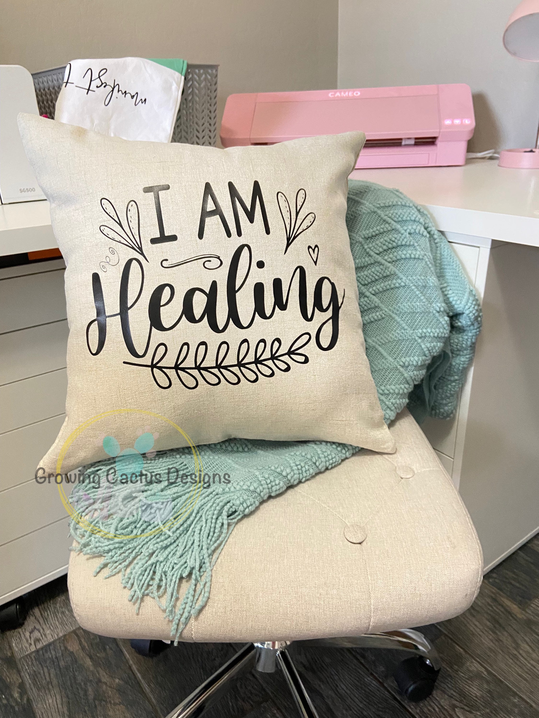 Therapy Pillow I Am Healing Positive Affirmation Pillow - Etsy