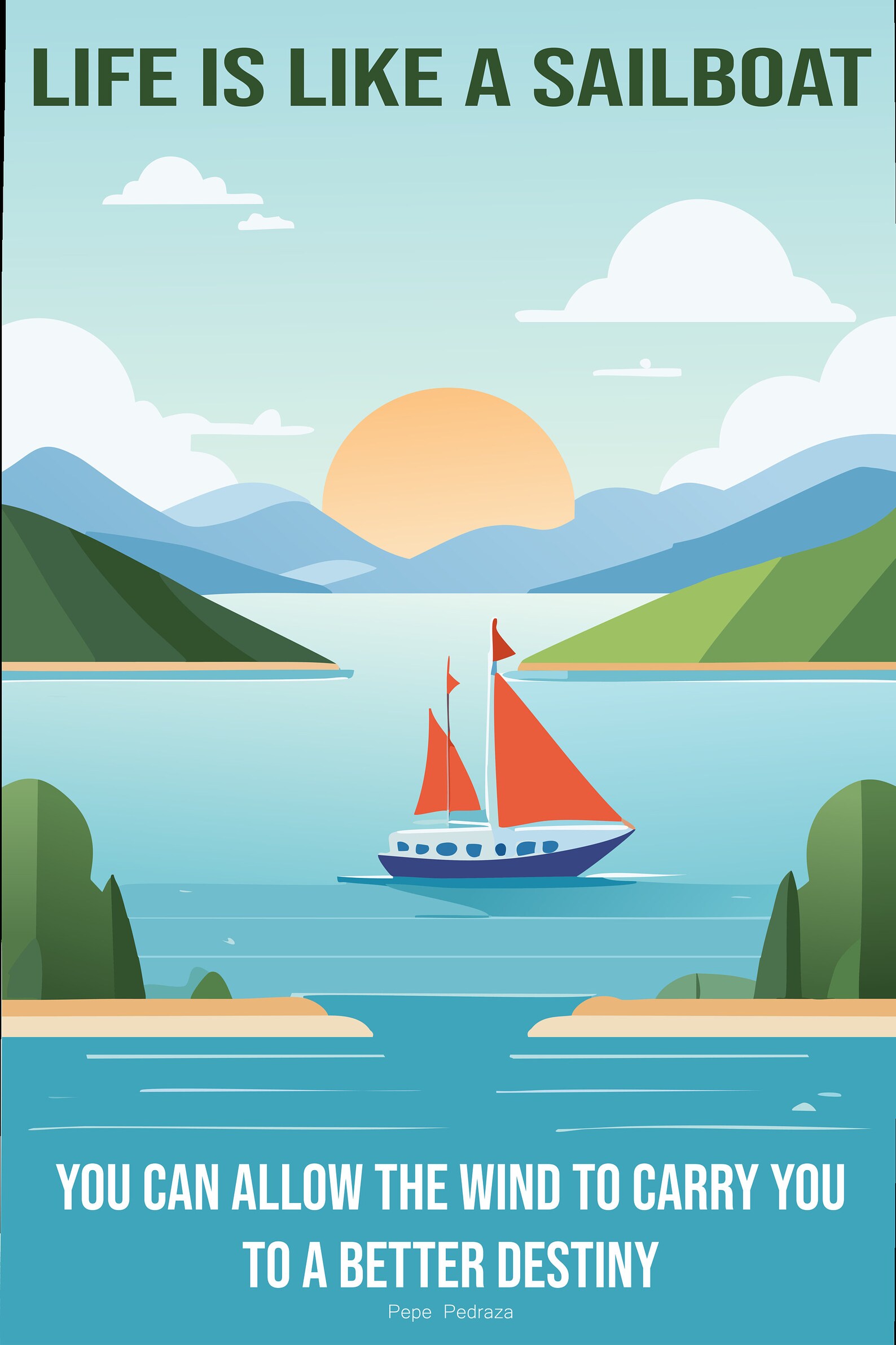 Poster, Sailboat, Quote, T-shirt Design, Digital Item - Etsy