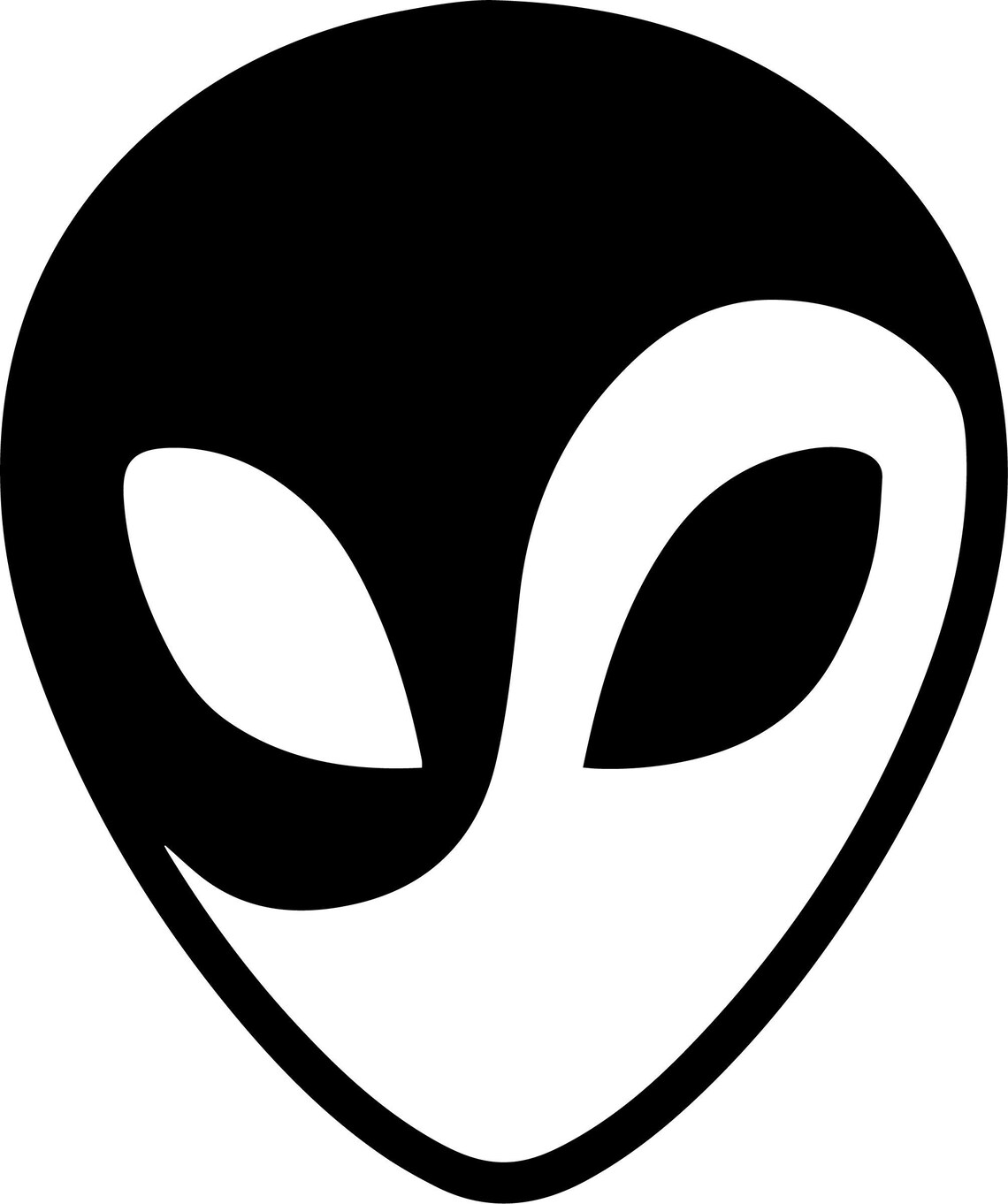 Alien Yin Yang Svg Cut File Yin Yang Alien Laser Cut File Glow Forge - Etsy