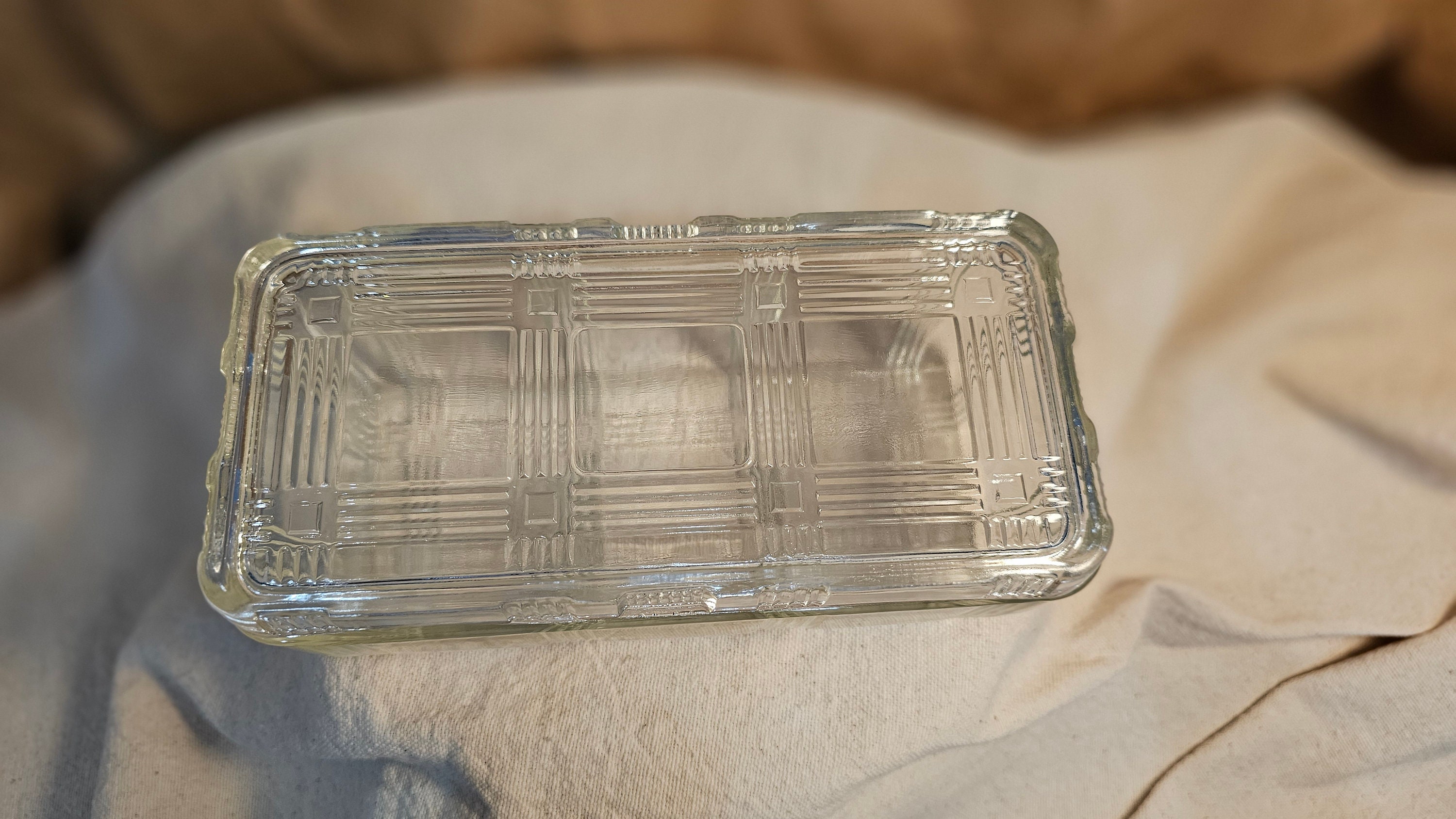 Vintage Glass Refrigerator Container - Etsy