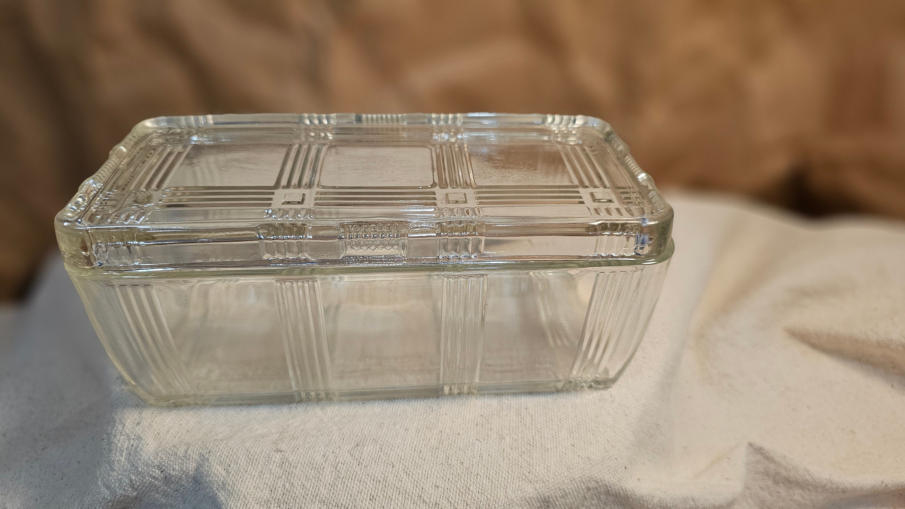 Vintage Glass Refrigerator Container - Etsy