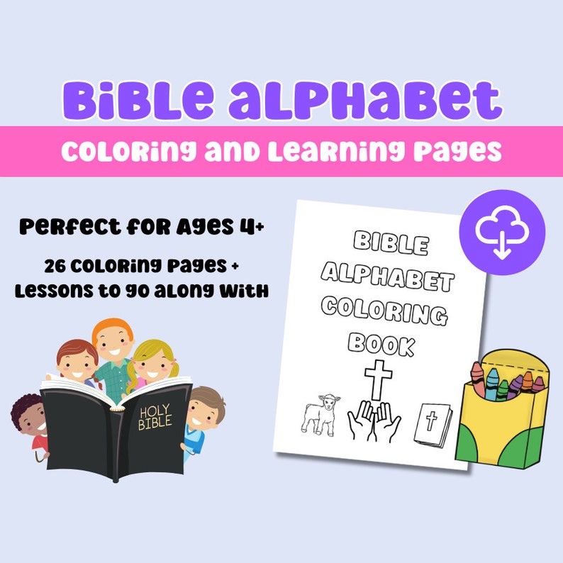 Bible Alphabet Coloring Pages - Printable - Alphabet - Worksheets ...