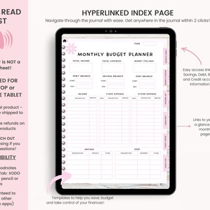 Digital Budget Planner, Finance Tracker, Finance Planner, Digital ...