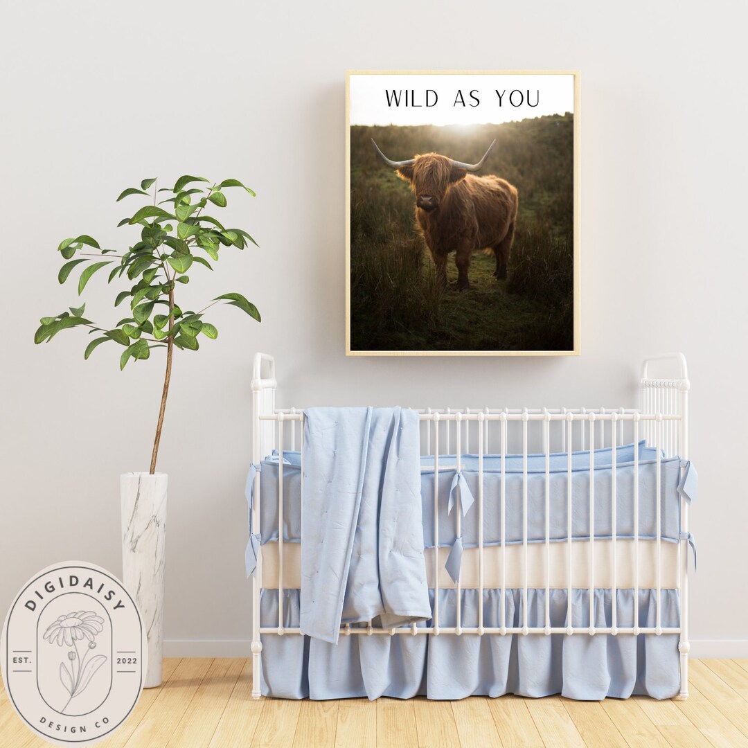 Highland Cow Print, Digital Download, Farm Animal Print, Highland Cow ...