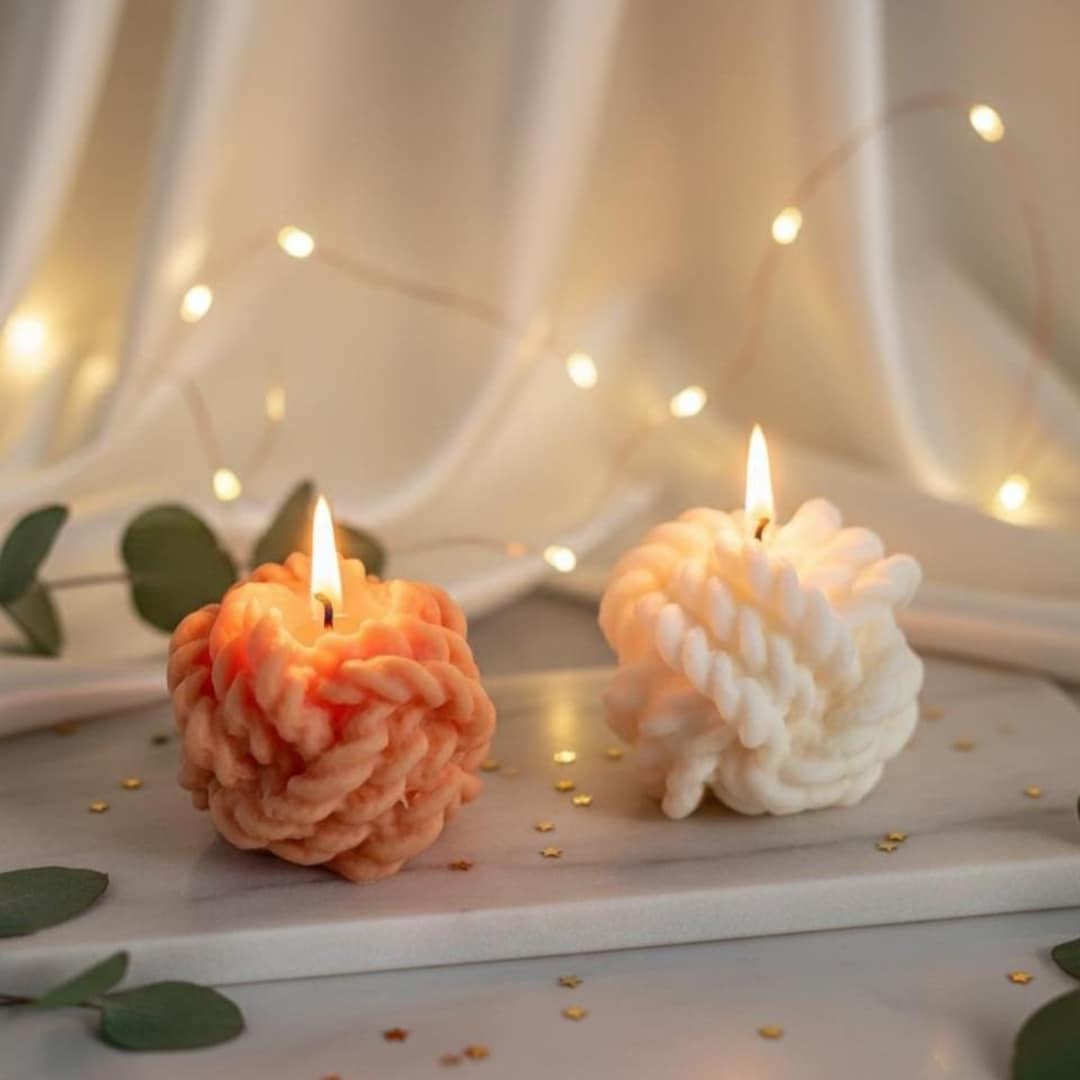 Mini Knot Candle | Handmade Soy Wax Knot Candle | Cozy Home Decor ...