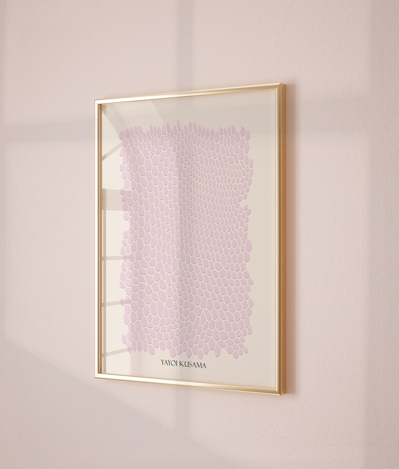 Yayoi Kusama Infinity Nets Danish Pastel Print Kusama - Etsy