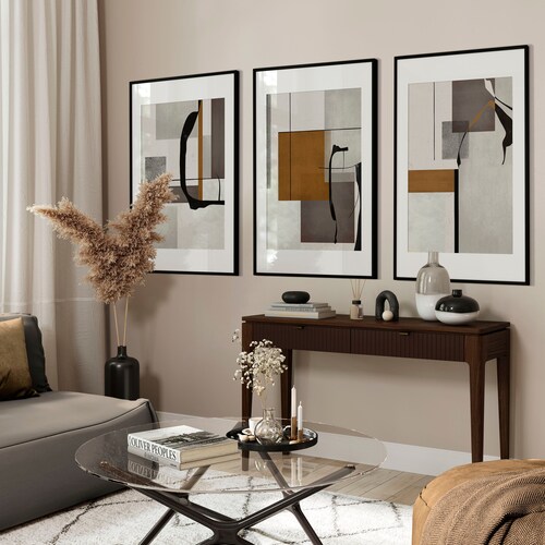 Minimalist Modern Line Abstract Art Printable Gallery Set of - Etsy