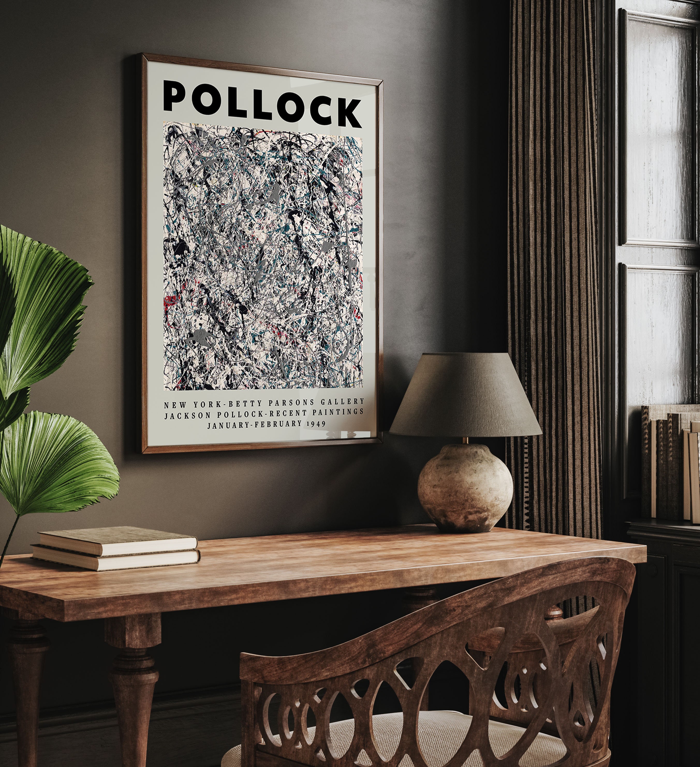 Jackson Pollock Exhibition High Quality Print Jackson - Etsy