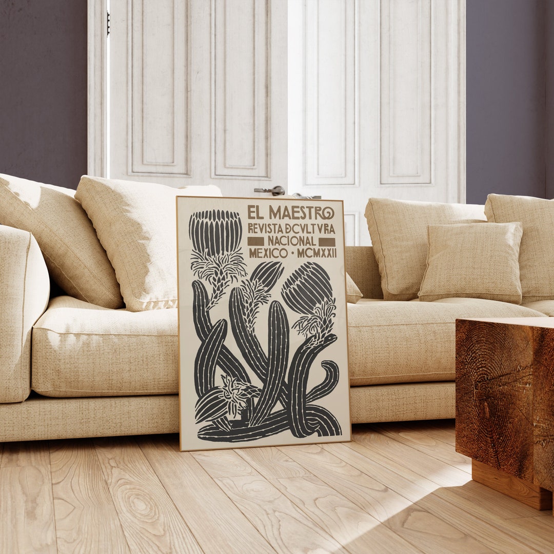 Iconic El Maestro Mexico Print Mexican Exhibition Poster - Etsy