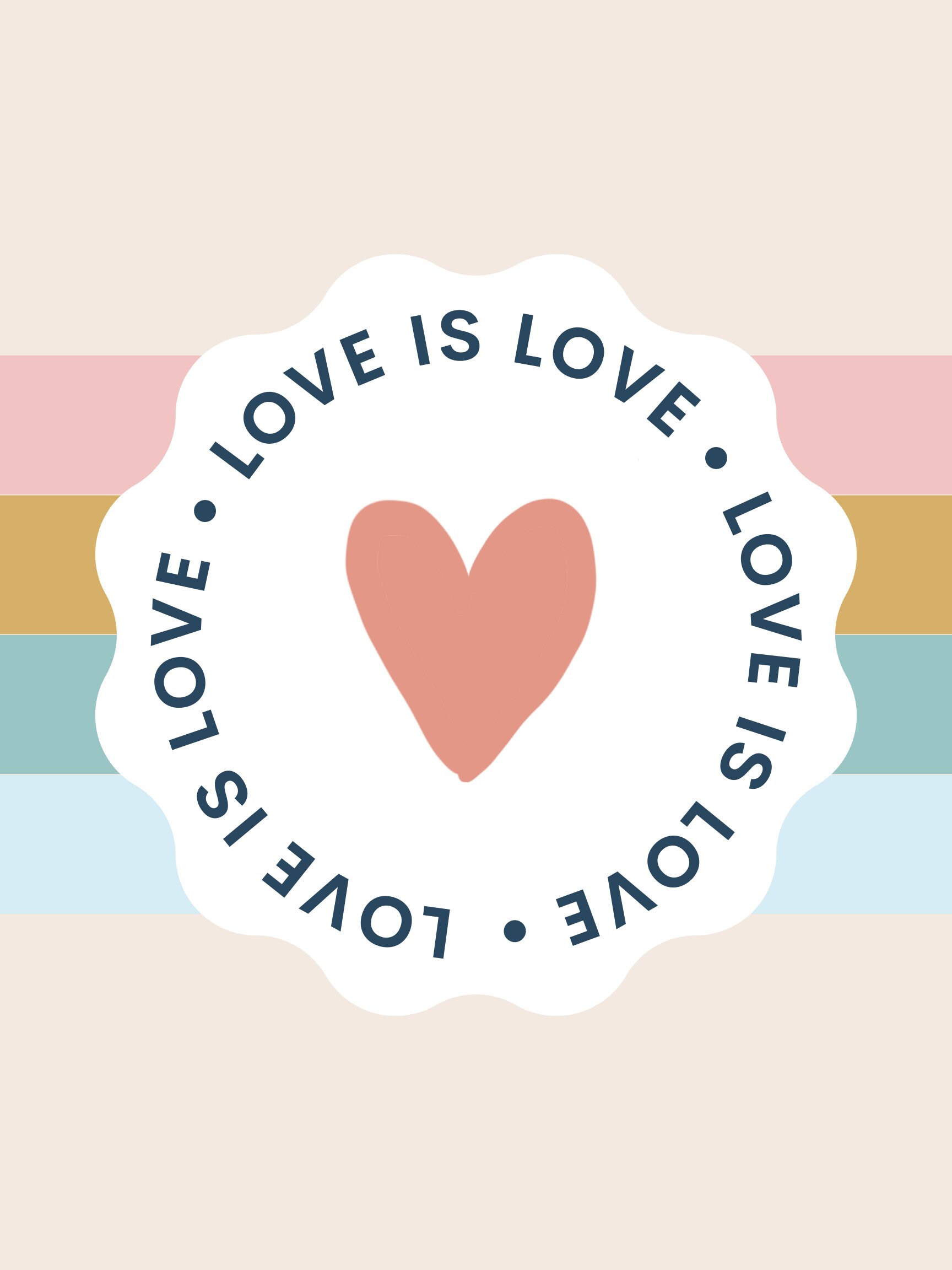 Love is Love Kids Art, Digital Print, Kids Decor - Etsy