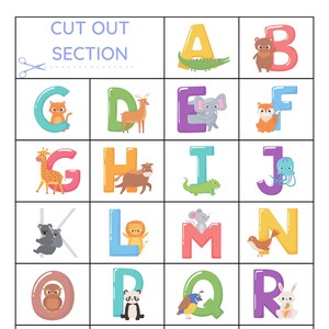 Phonics Game, Beginning Sounds, Printable Alphabet Activity, Learn to ...