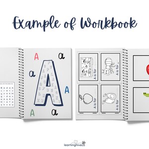 120 Page Alphabet Busy Binder | Cut and Paste Workbook- Pre-school ...